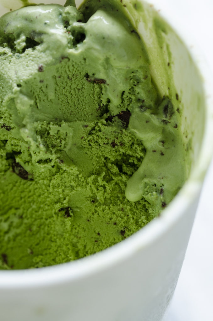 Matcha Chocolate Chunk Ice Cream - Buttered Side Up