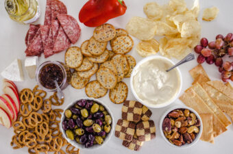Snack Board Ideas for Board Game Night - Buttered Side Up