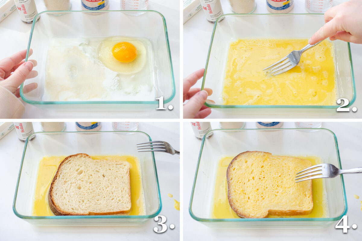 French Toast for One Recipe - Buttered Side Up